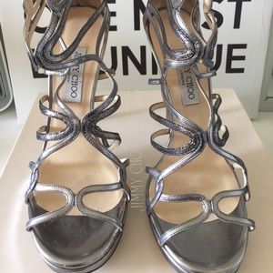 Jimmy Choo | Shoes | Jimmy Choo Silver Heels | Poshmark